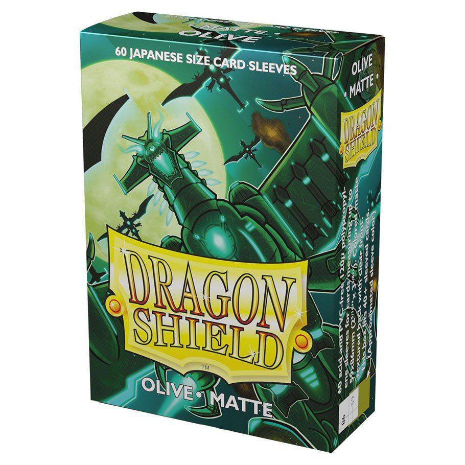 Dragon Shields Standard Japanese Matte Olive | Maxx Cards Gaming